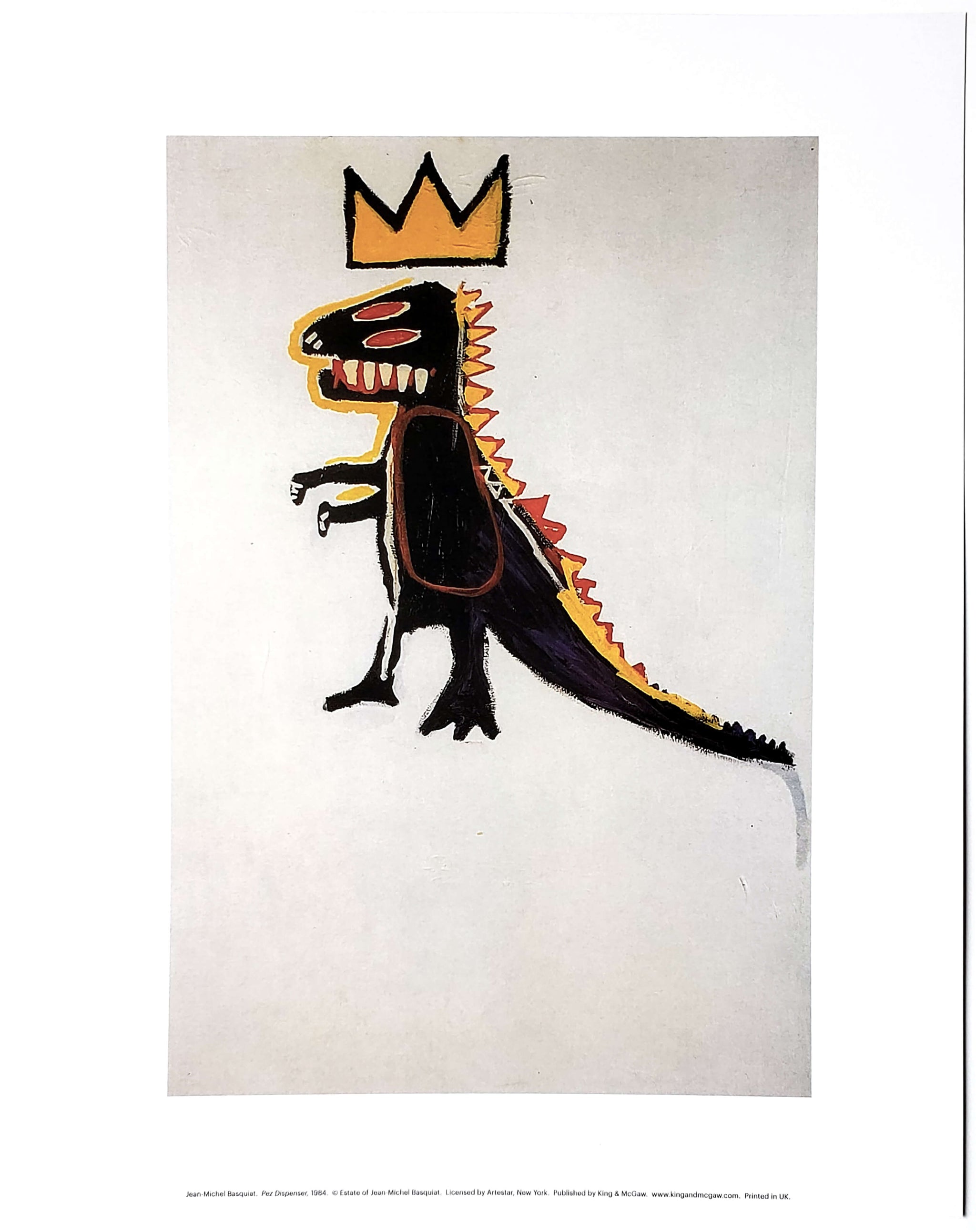 Jean-Michel Basquiat Crown Dinosaur Art Print – GawsyGallery