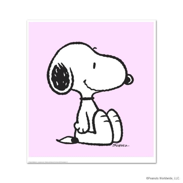 Peanuts "Snoopy: Pink" Limited Edition Fine Art Print on Photorag pape ...